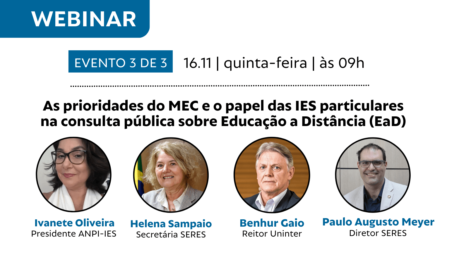 As prioridades do MEC e o papel das IES particulares na consulta pública sobre EaD - Anup